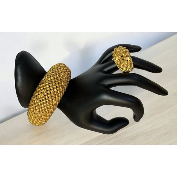 Clara Studio | Jewelry | Clara Kasavina Studio Modernist Wide Gold Cuff ...